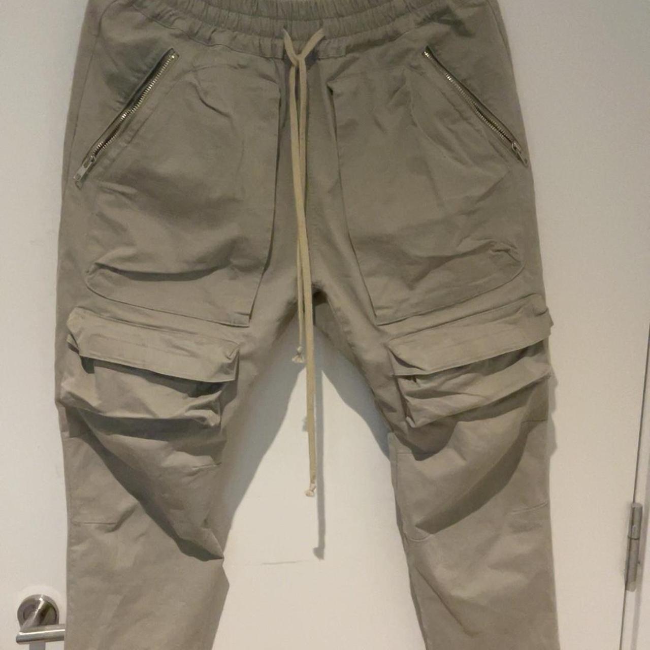 Grailz flight pocket cargo pant grey colour Lots... - Depop