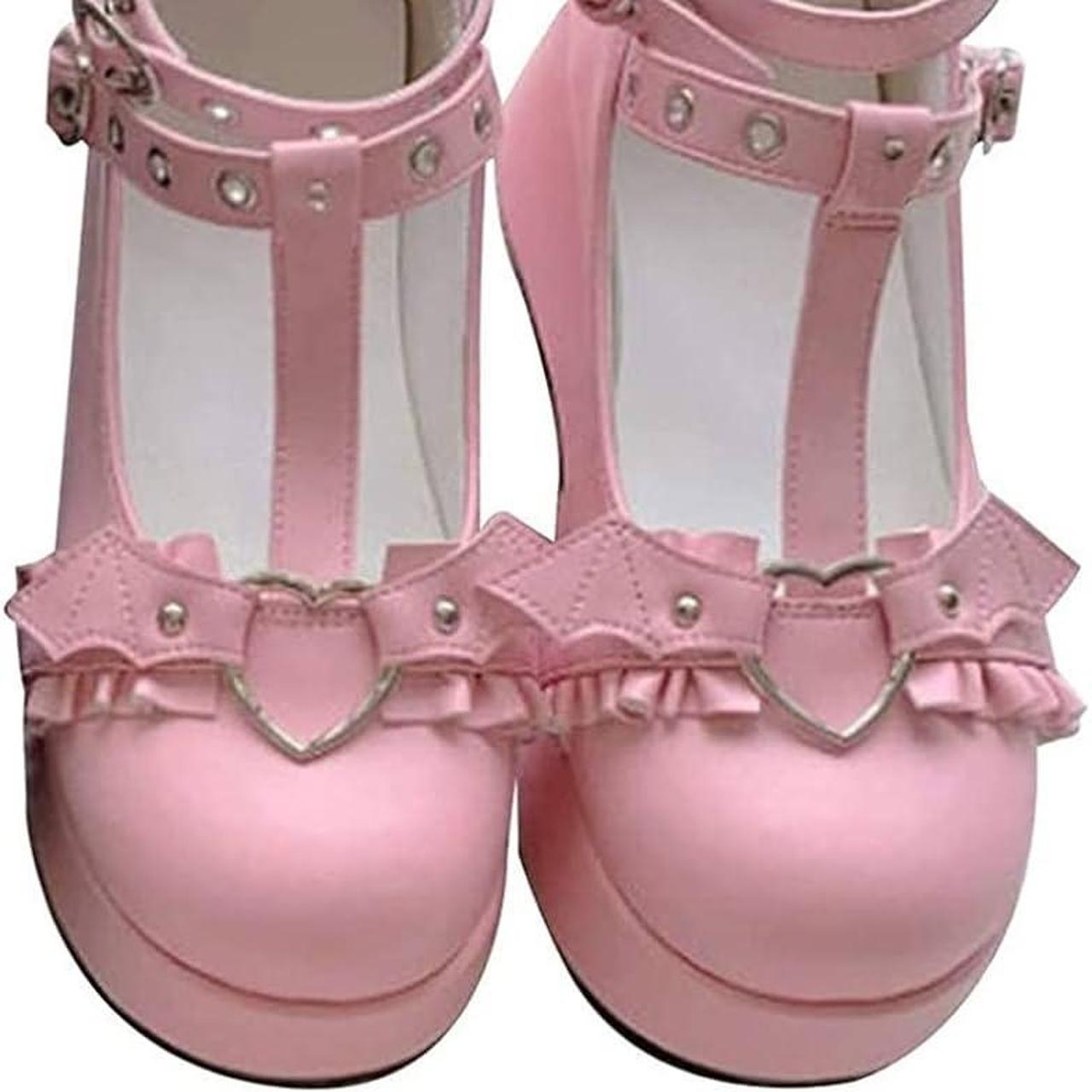 pink batwing mary janes 💗 only tried on but never... - Depop