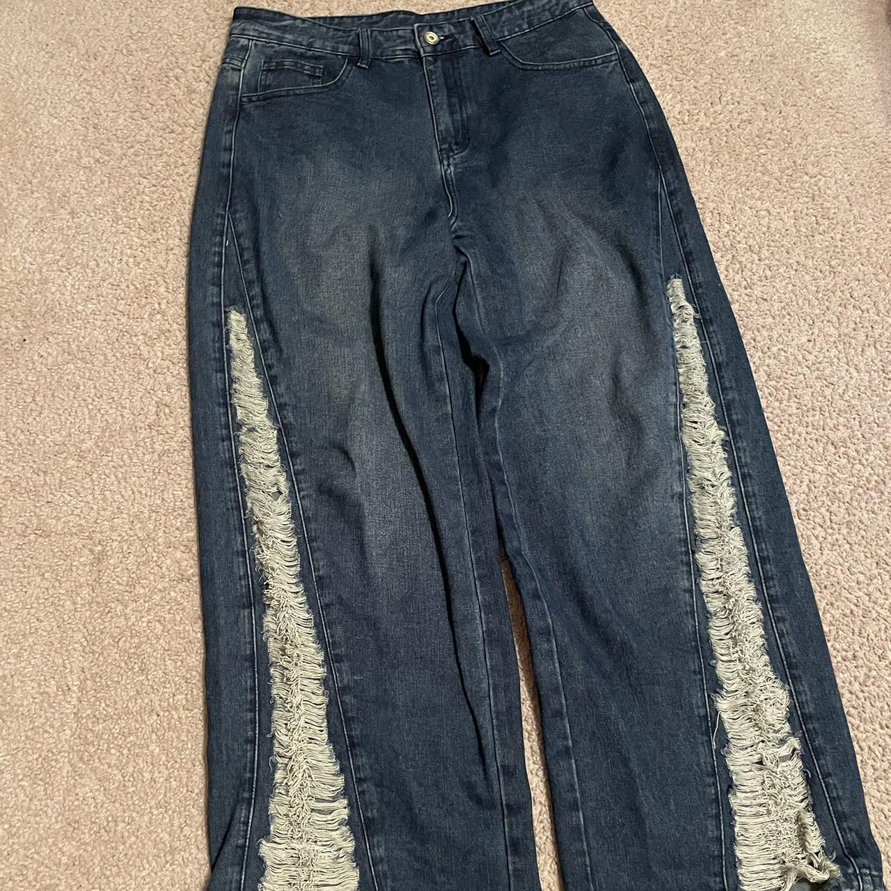 Vetements - Ripped Side Jeans (Message me before... - Depop