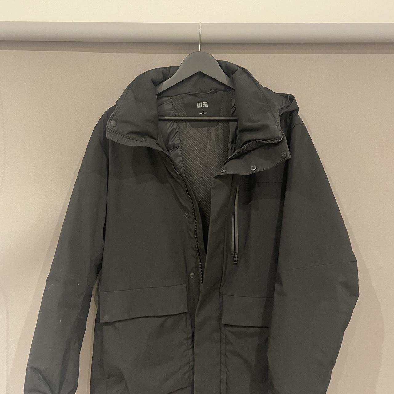 Uniqlo tech jacket/coat Size small, fits like... - Depop