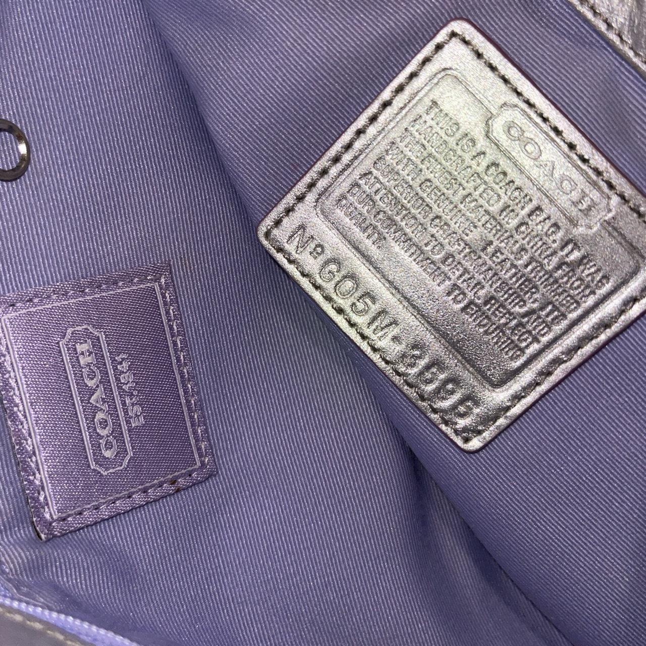 COACH PURPLE SIGNATURE SHOULDER BAG G05M-3595 - CLASSIC - Depop