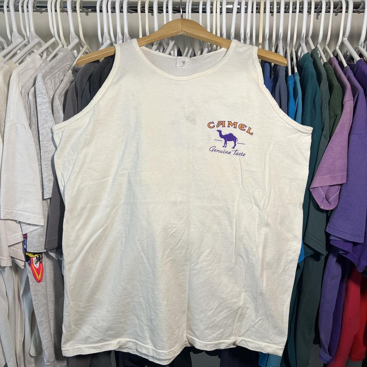 Vintage 90s Camel Tank L/XL 21.5 Pit 29 Length... - Depop