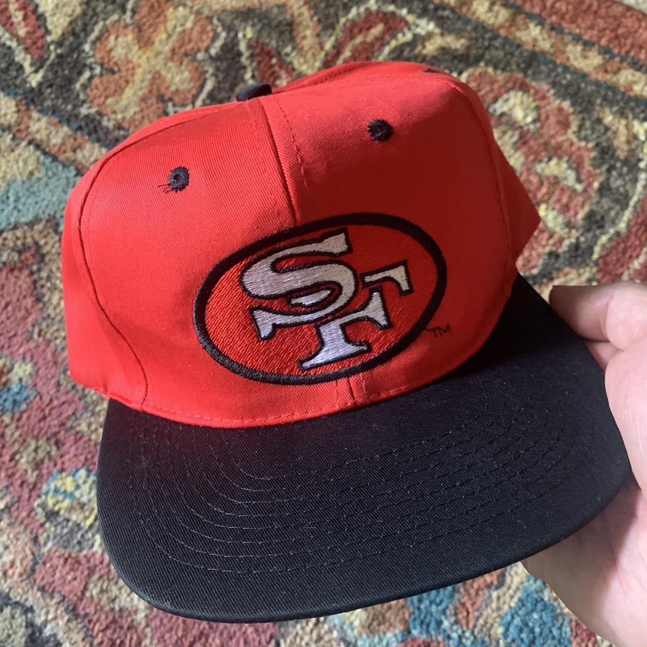 Vintage 90s Sf 49ers gold back hit SnapBack Team nfl... - Depop