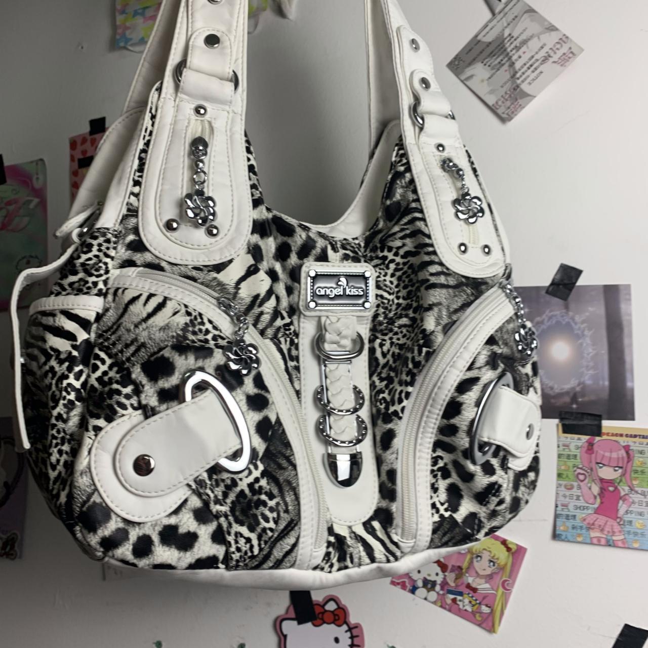 00S y2k streetwear pink pu bag, streetwear bag,... - Depop