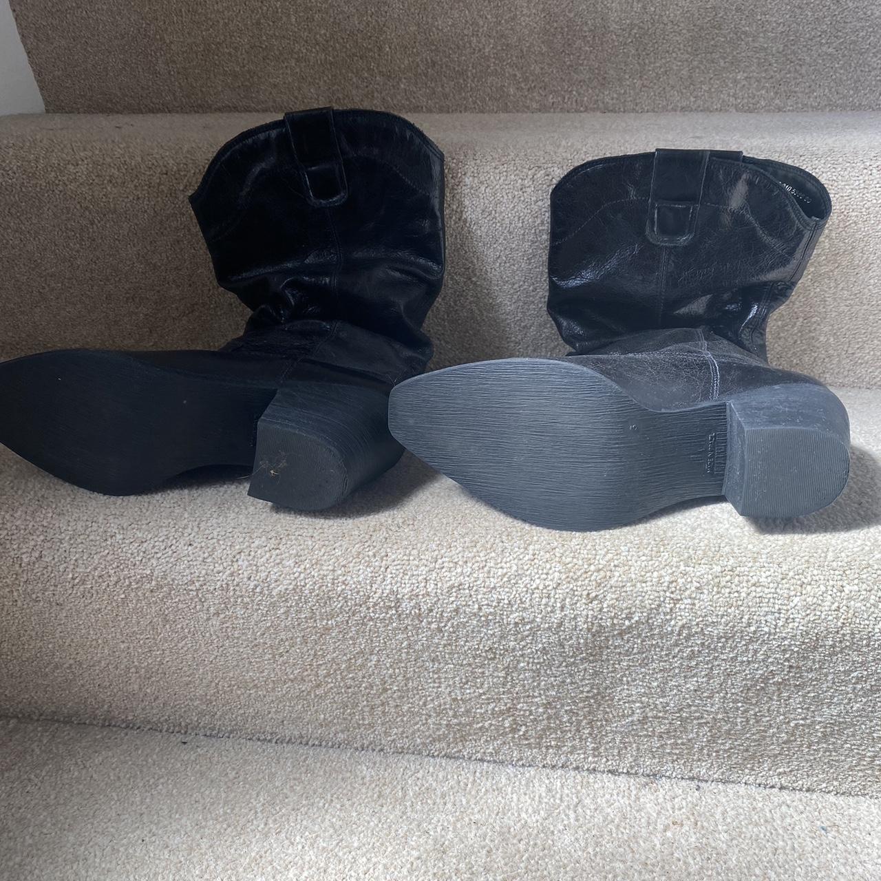 Black Faith cowboy boots size 5 never worn ... - Depop