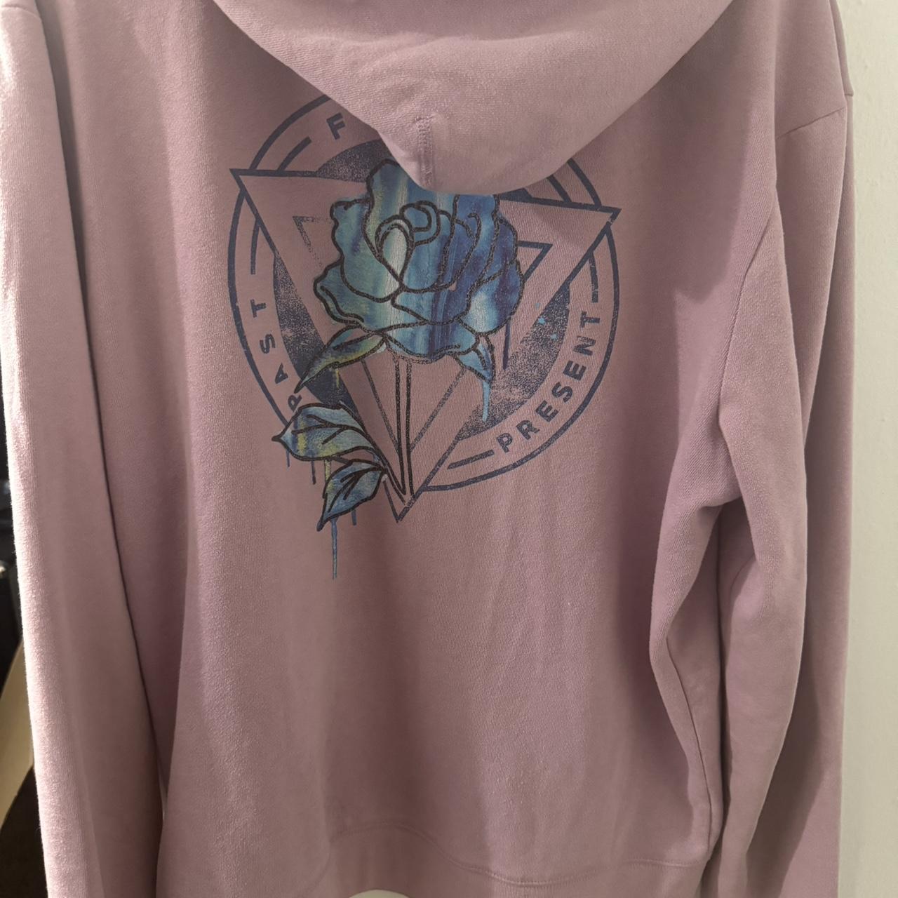 Pastel pink Future Present hoodie - Depop