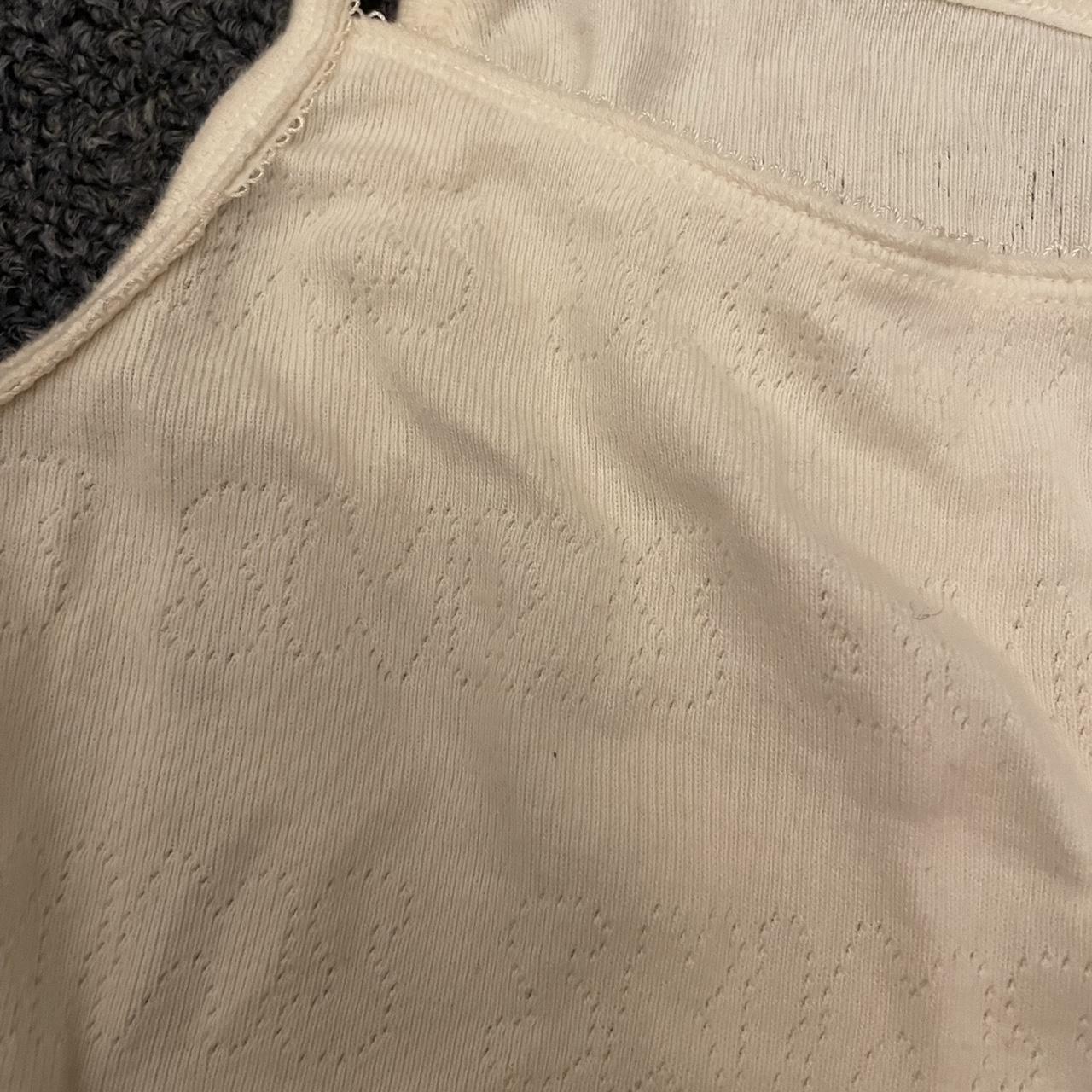 Vintage SKIMS Cream Tank Top with Embedded... - Depop