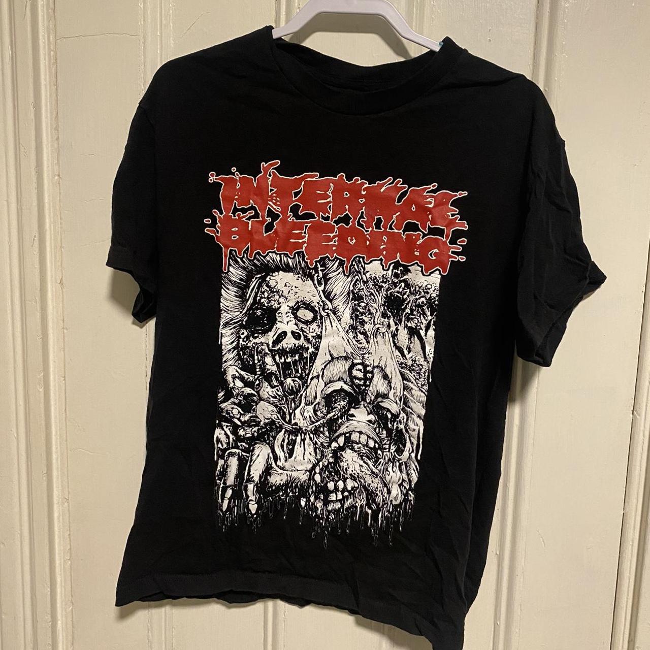 Internal Bleeding 2021 tour tee shirt slam brutal... - Depop