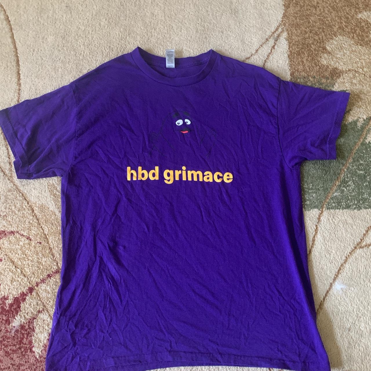 GRIMACE PROMOTION SHIRT FROM MCDONALDS (im a former... - Depop