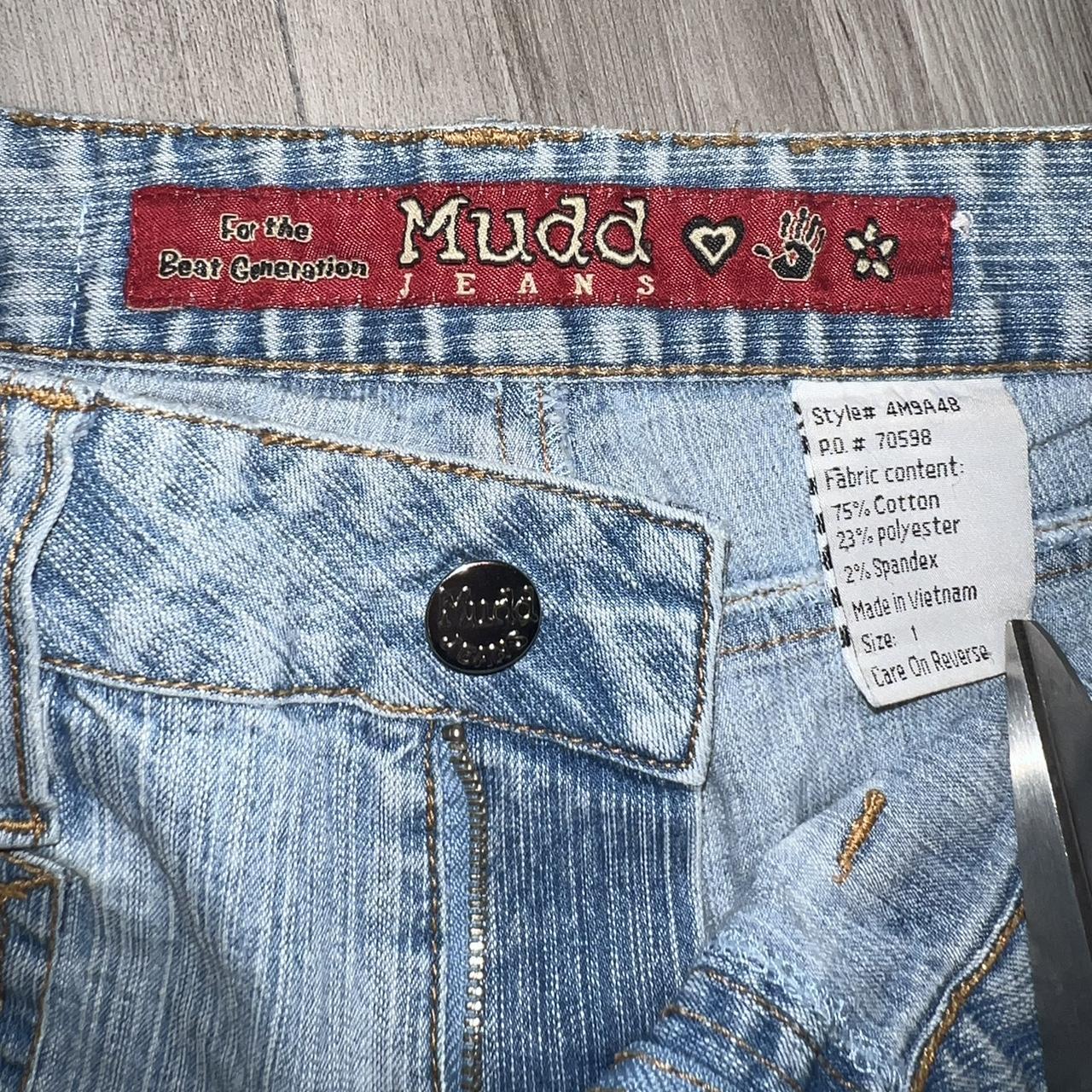 Mudd bell bottom jeans Waist// 14 1/2in Rise// 8in... - Depop