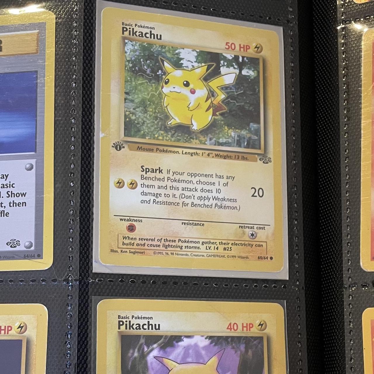 Two different Pokémon Pikachu 1st edition card... | Depop