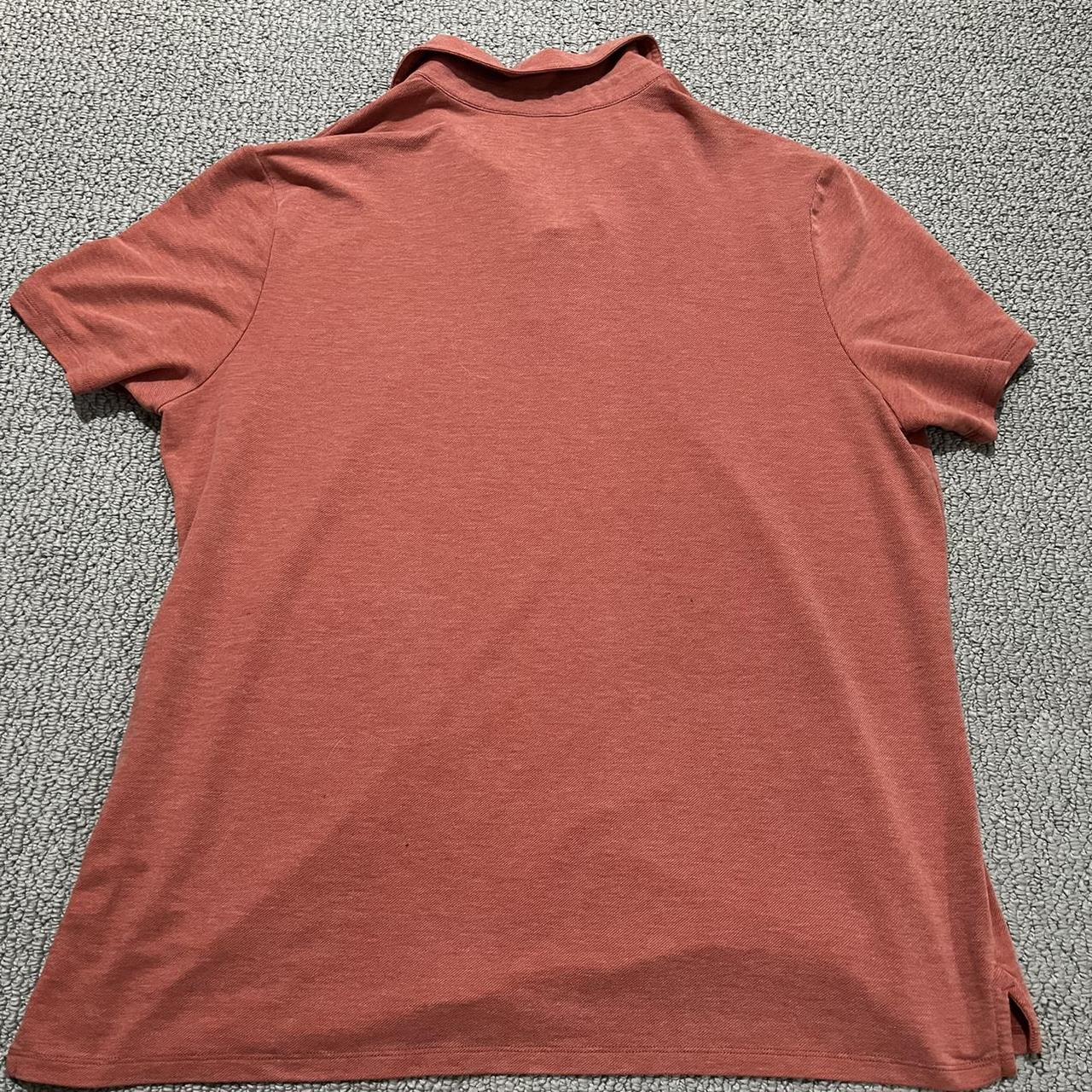 All in motion red / orange polo top Size XL New... - Depop