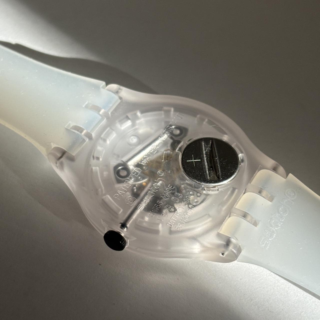 Swatch SNOW BLUR Unisex Watch. Mint condition, worn... - Depop