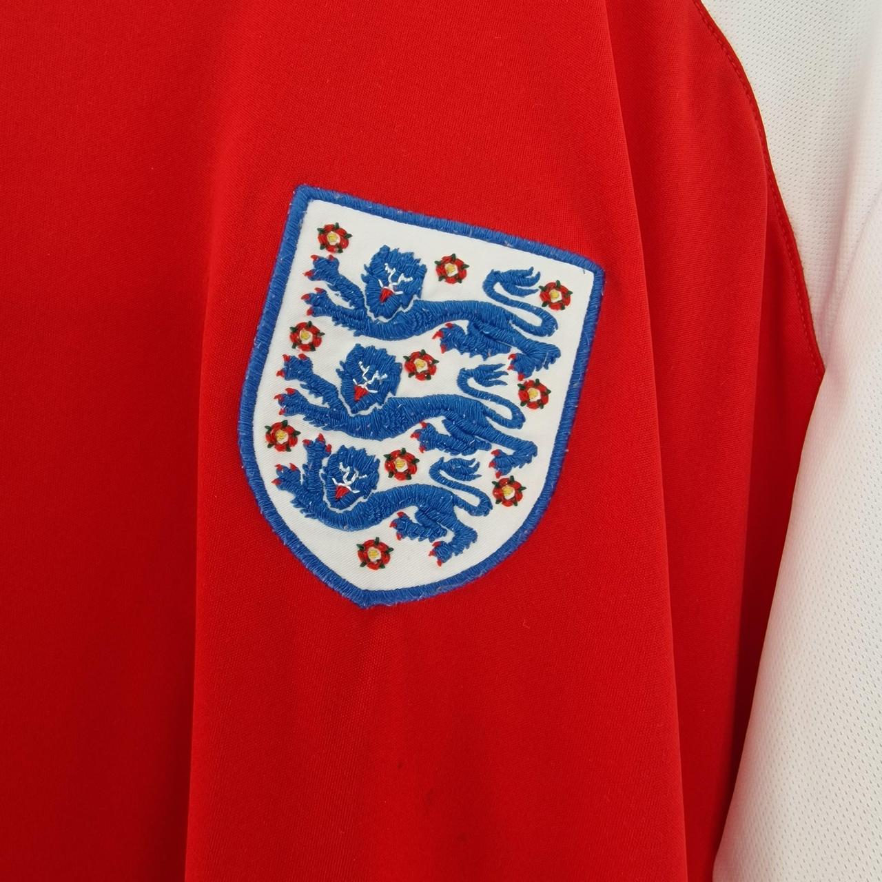 Umbro England Shirt Jersey Mens XXL Red White... - Depop