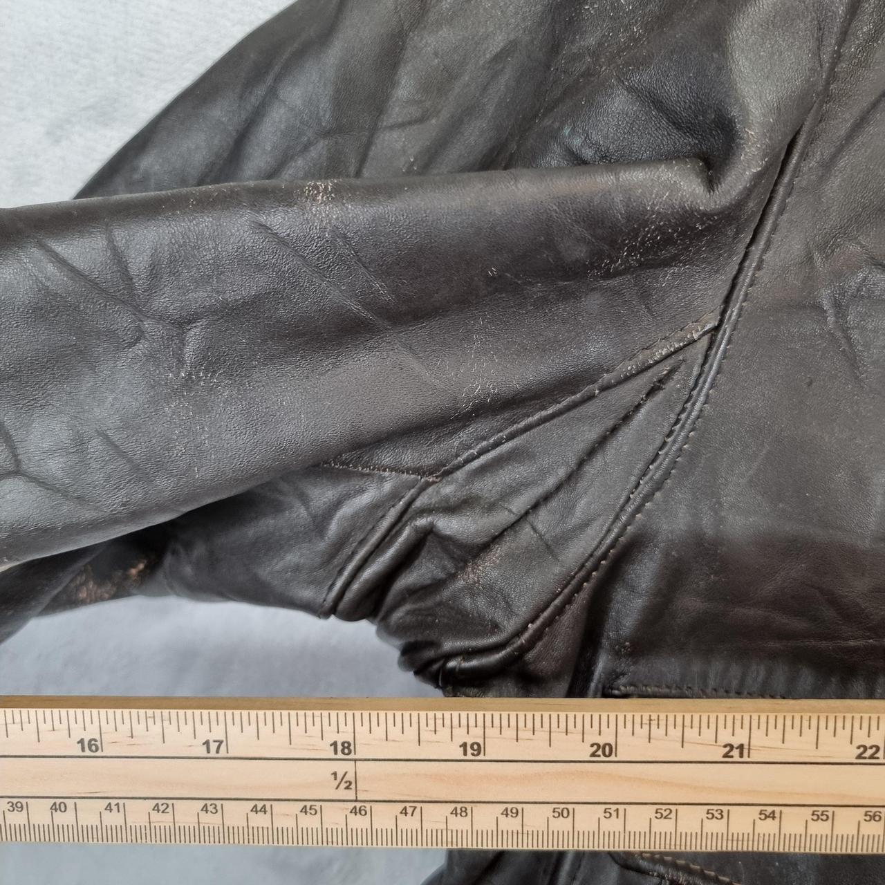 Vintage Schott A2 Leather Flight Jacket Mens Large... - Depop