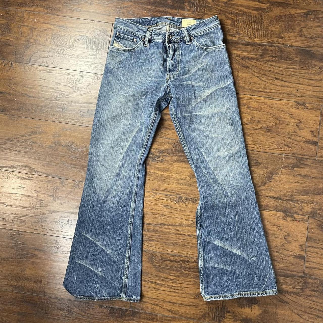 Vintage Diesel Zaf Bootcut Flair Button Fly Denim... - Depop