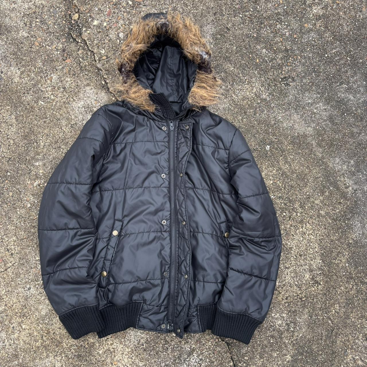 Ppfm fur puffer with parka Need gone‼️ Size - L Fits... | Depop