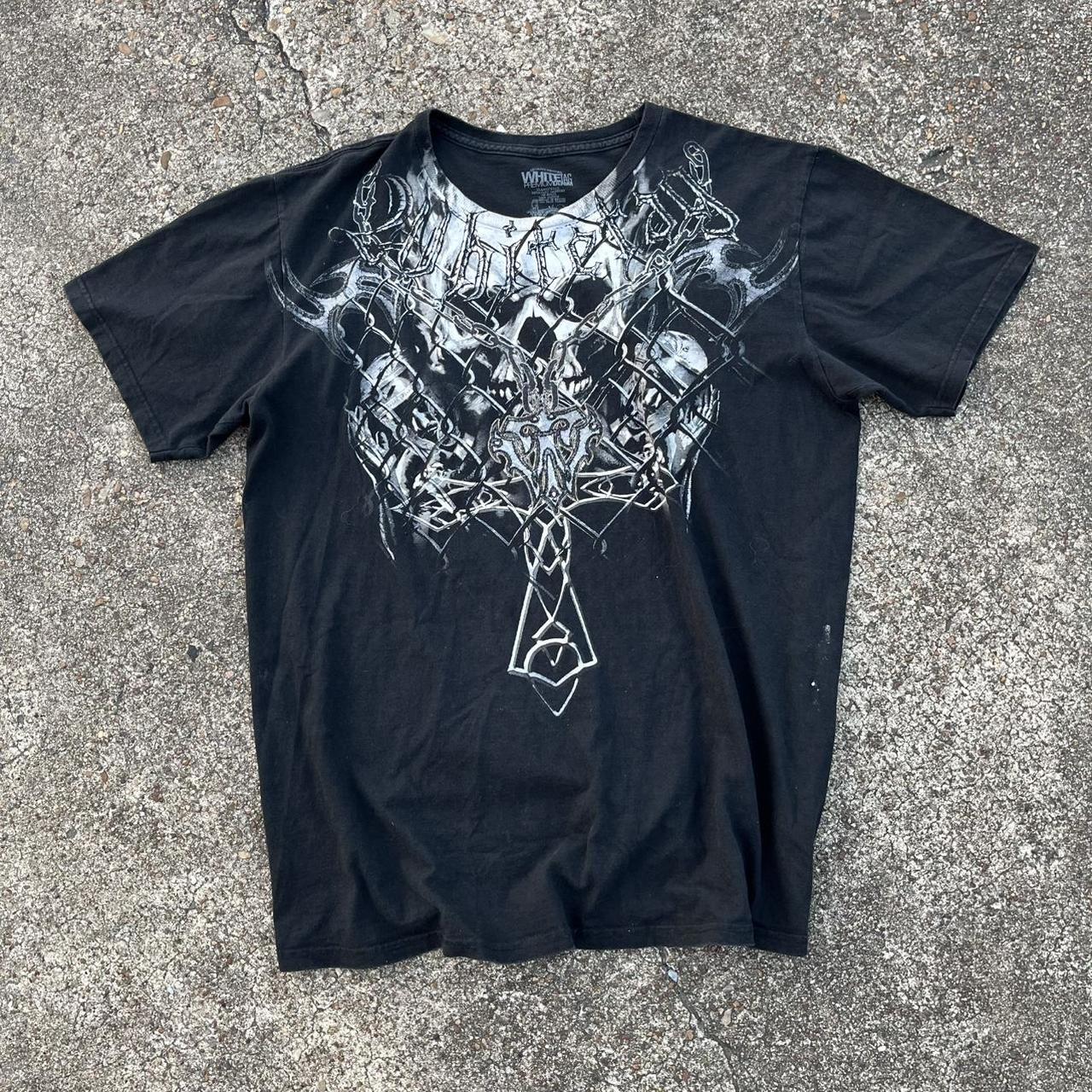 Y2k grunge affliction styled skater chains and... | Depop