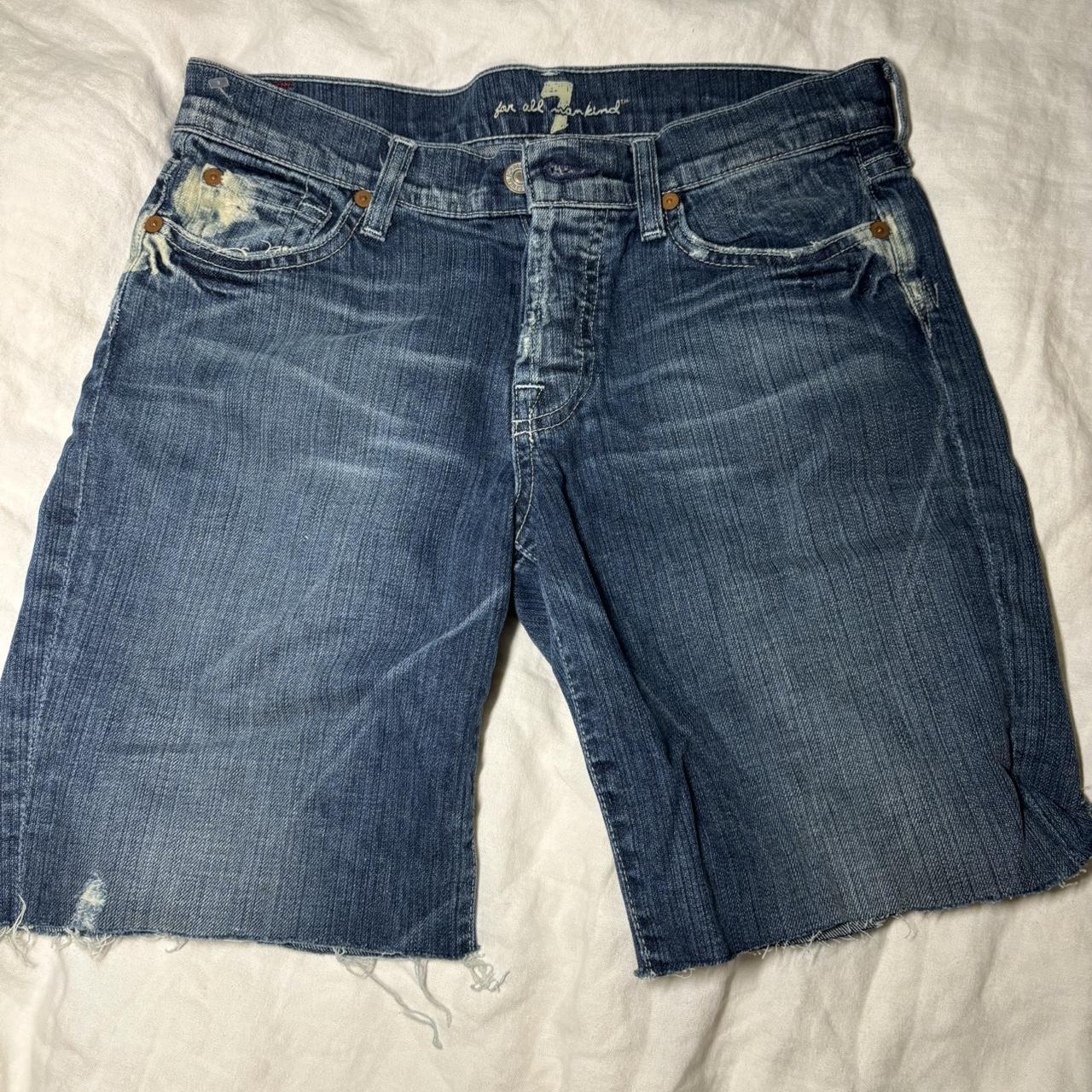 distressed jorts - small -vintage #distresseddenim... | Depop