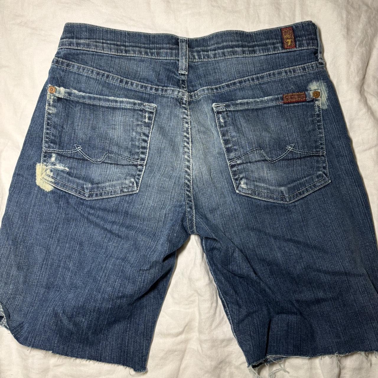 distressed jorts - small -vintage #distresseddenim... | Depop