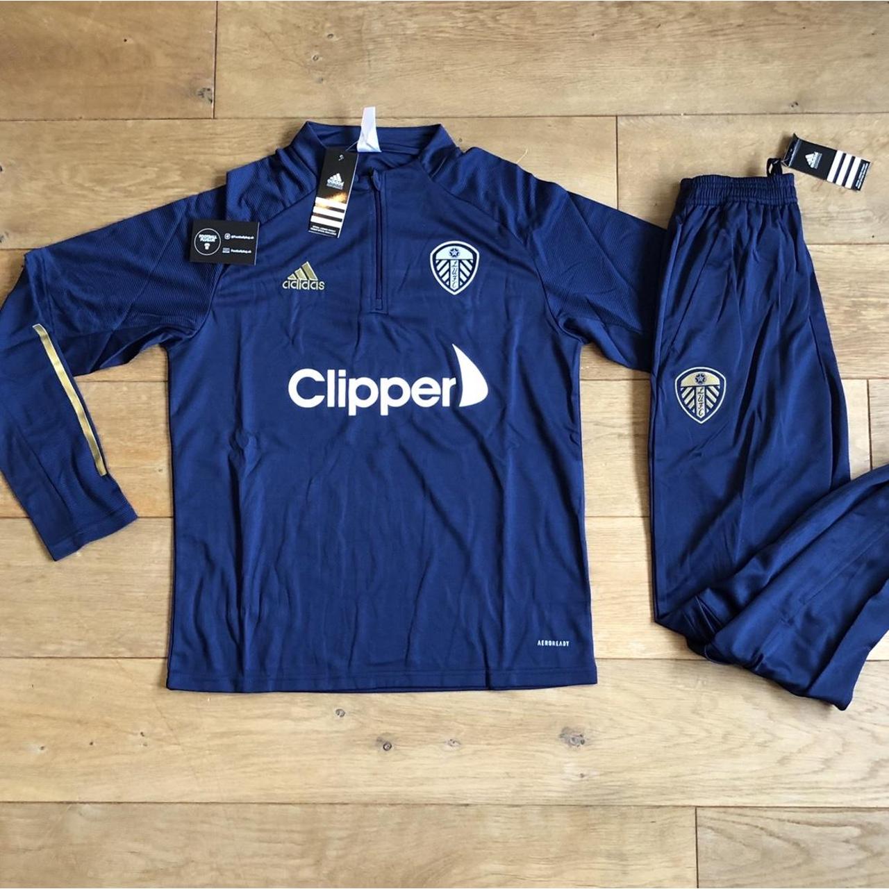 Adidas Leeds training tracksuit season 21/22 Size... - Depop