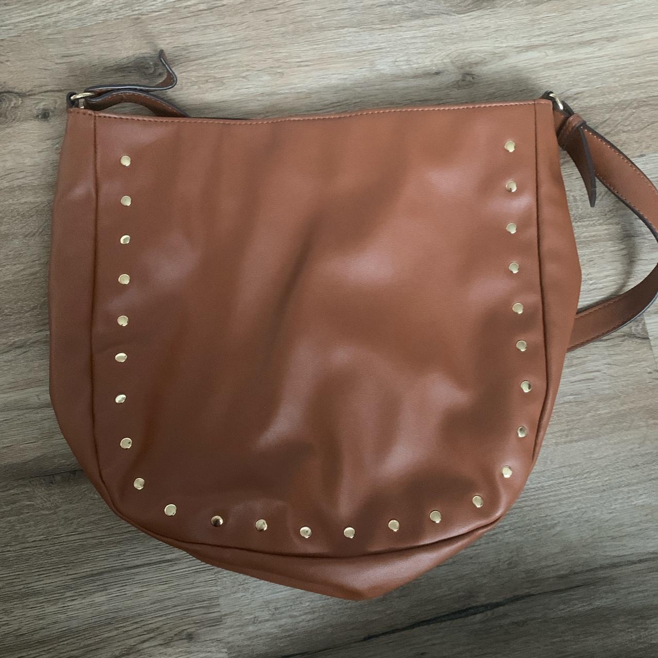 justfab brown purse/bag -never used before -medium... - Depop