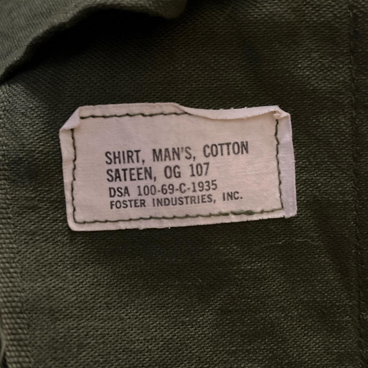 U.S. Army OG-107 3rd pattern jacket 1964 vietnam war... - Depop