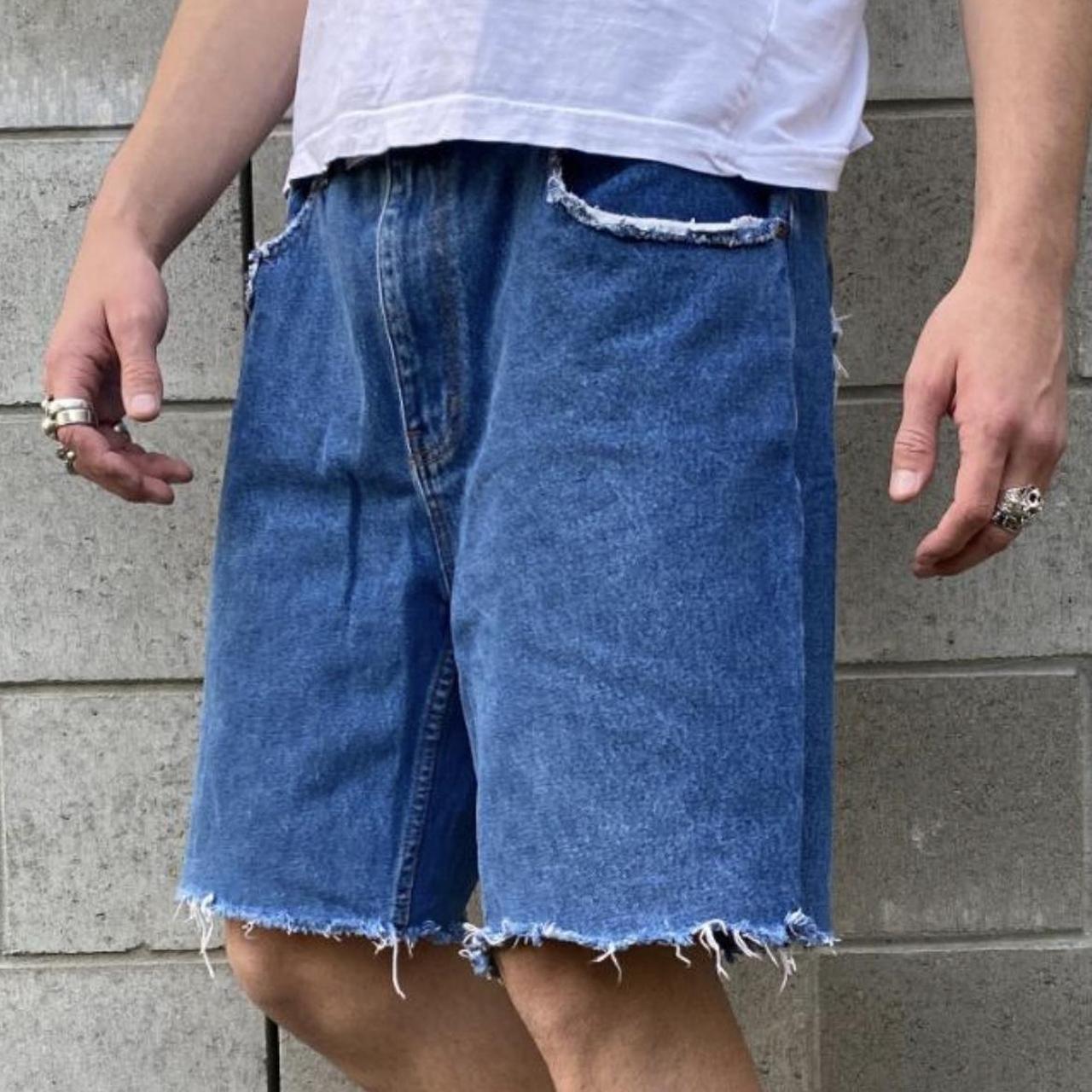 Men's Blue and Navy Shorts | Depop