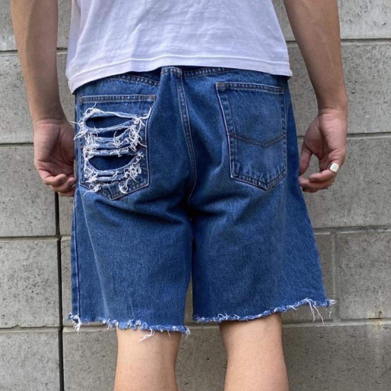 Men's Blue and Navy Shorts | Depop