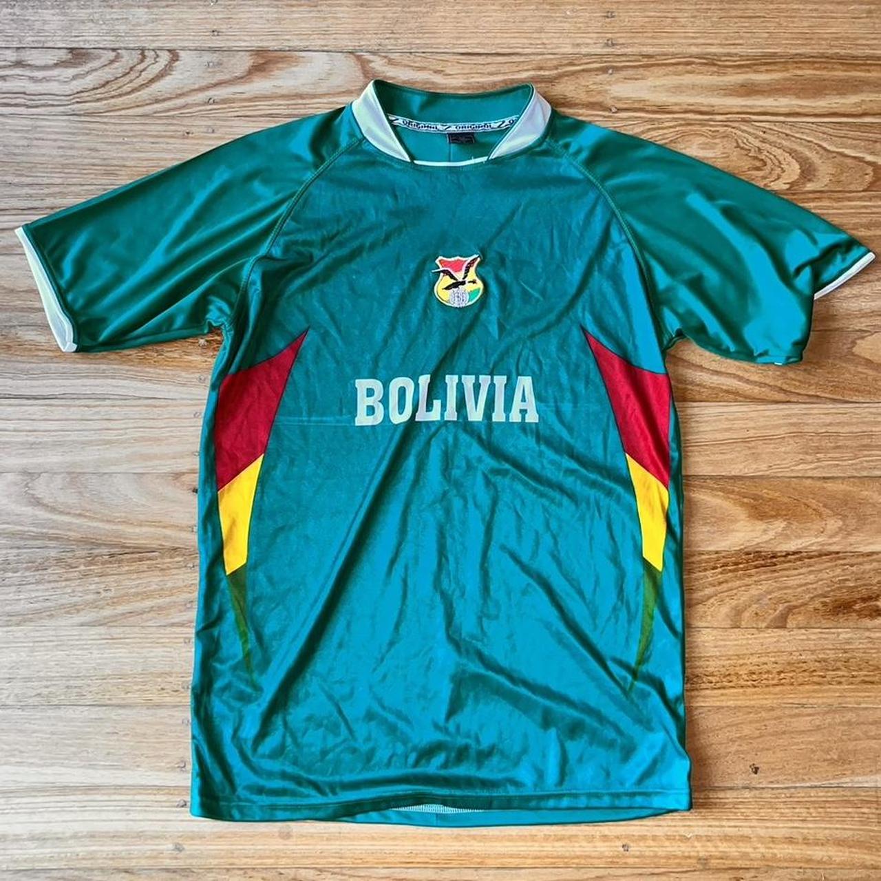 Vintage green Bolivia football jersey. Size... - Depop