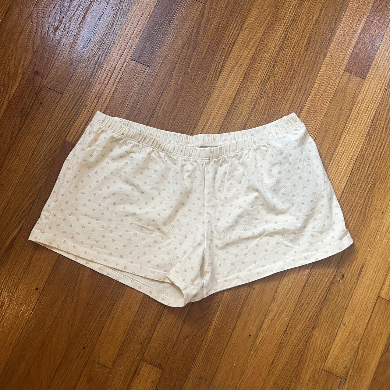 NWT Brandy Melville floral pajama shorts... - Depop