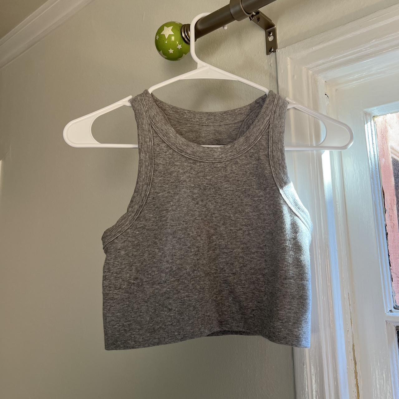 Alo seamless delight bra in grey Worn once In... - Depop