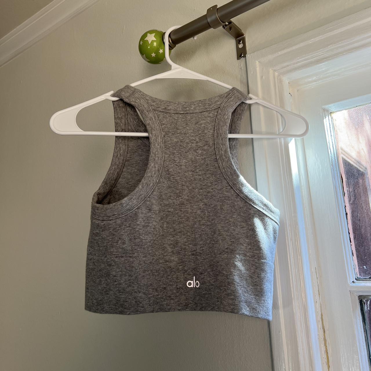 Alo seamless delight bra in grey Worn once In... - Depop