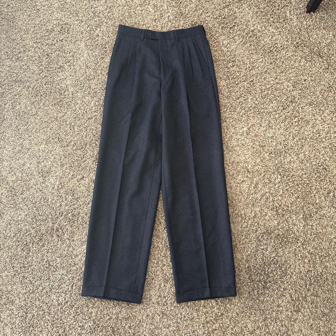 Classic and classy. Vito Rufolo 100% wool pleated... | Depop