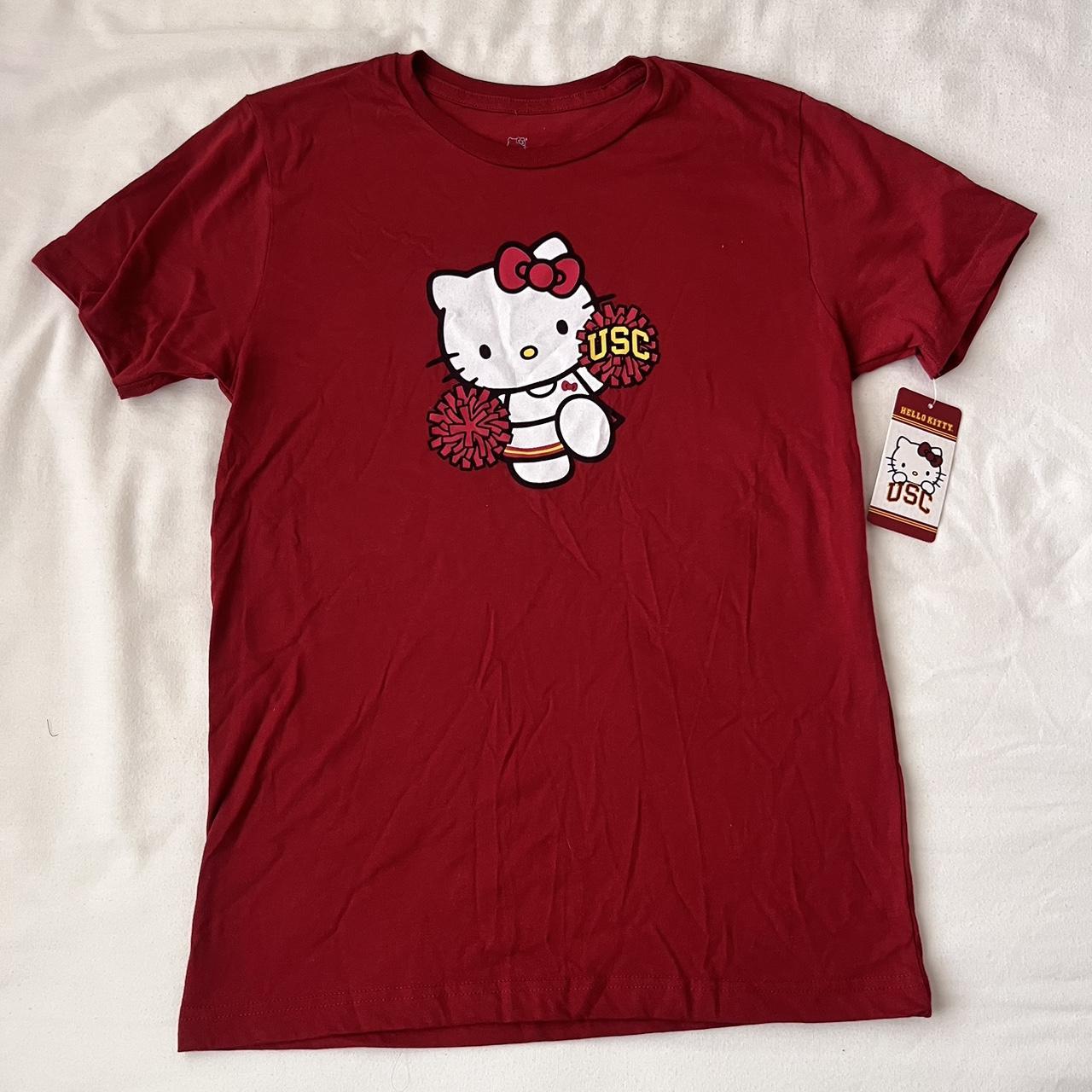 cardinal maroon red hello kitty cheer USC youth... - Depop