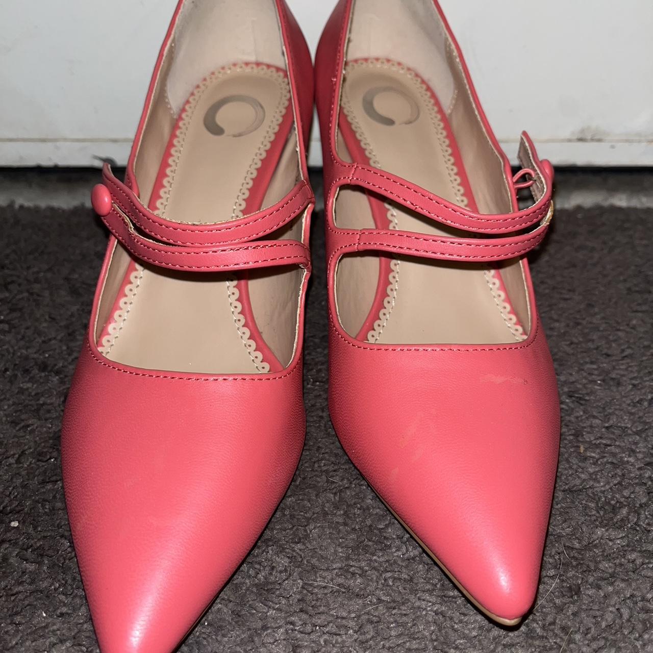 Journee Collection Women's Pink Courts | Depop
