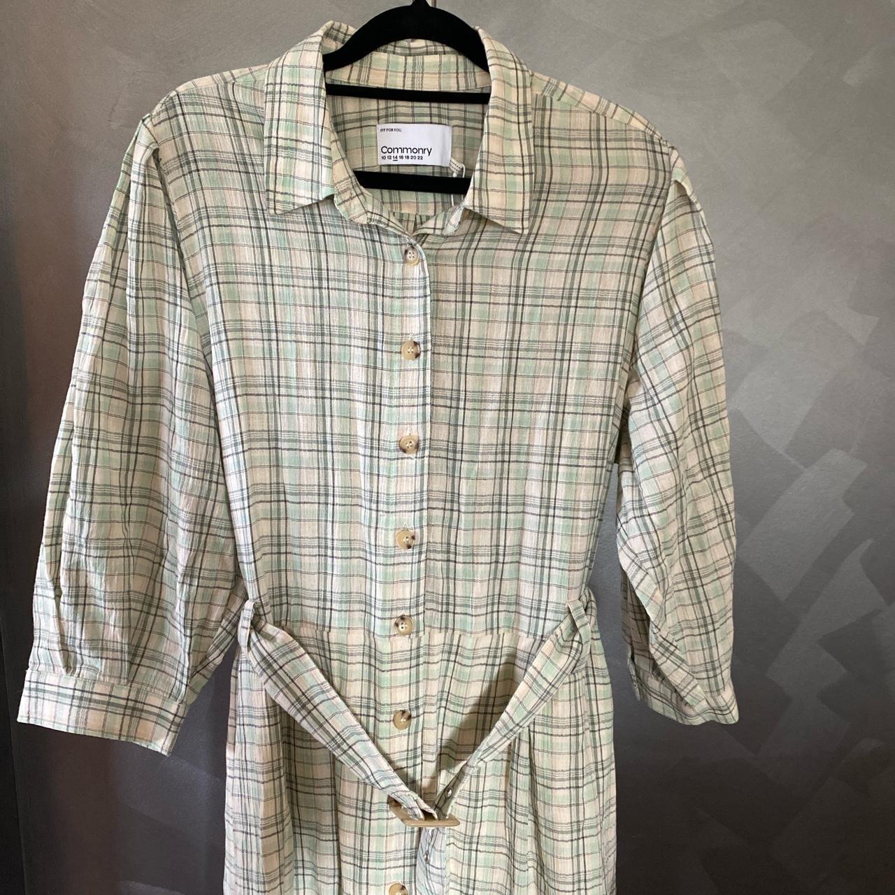 Commonry cotton linen belted midi shirt dress. BNWT.... - Depop
