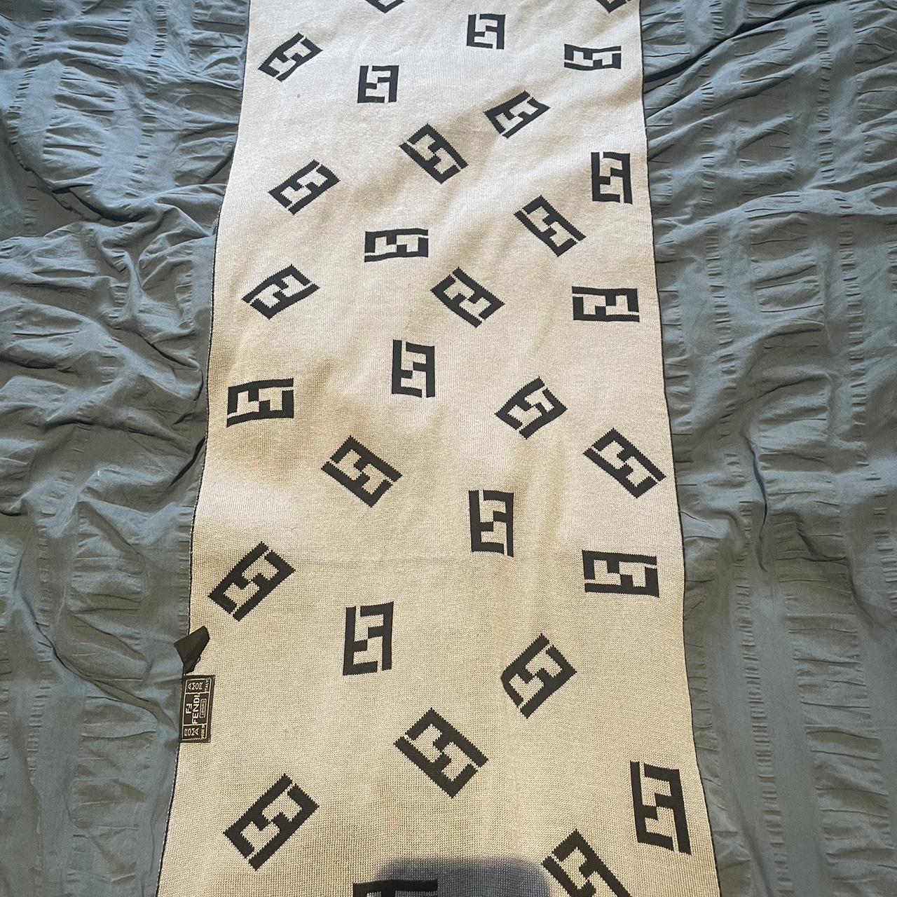 Vintage 2 way fendi scarf Made of wool, super soft... - Depop