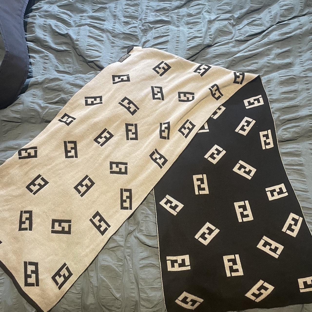 Vintage 2 way fendi scarf Made of wool, super soft... - Depop