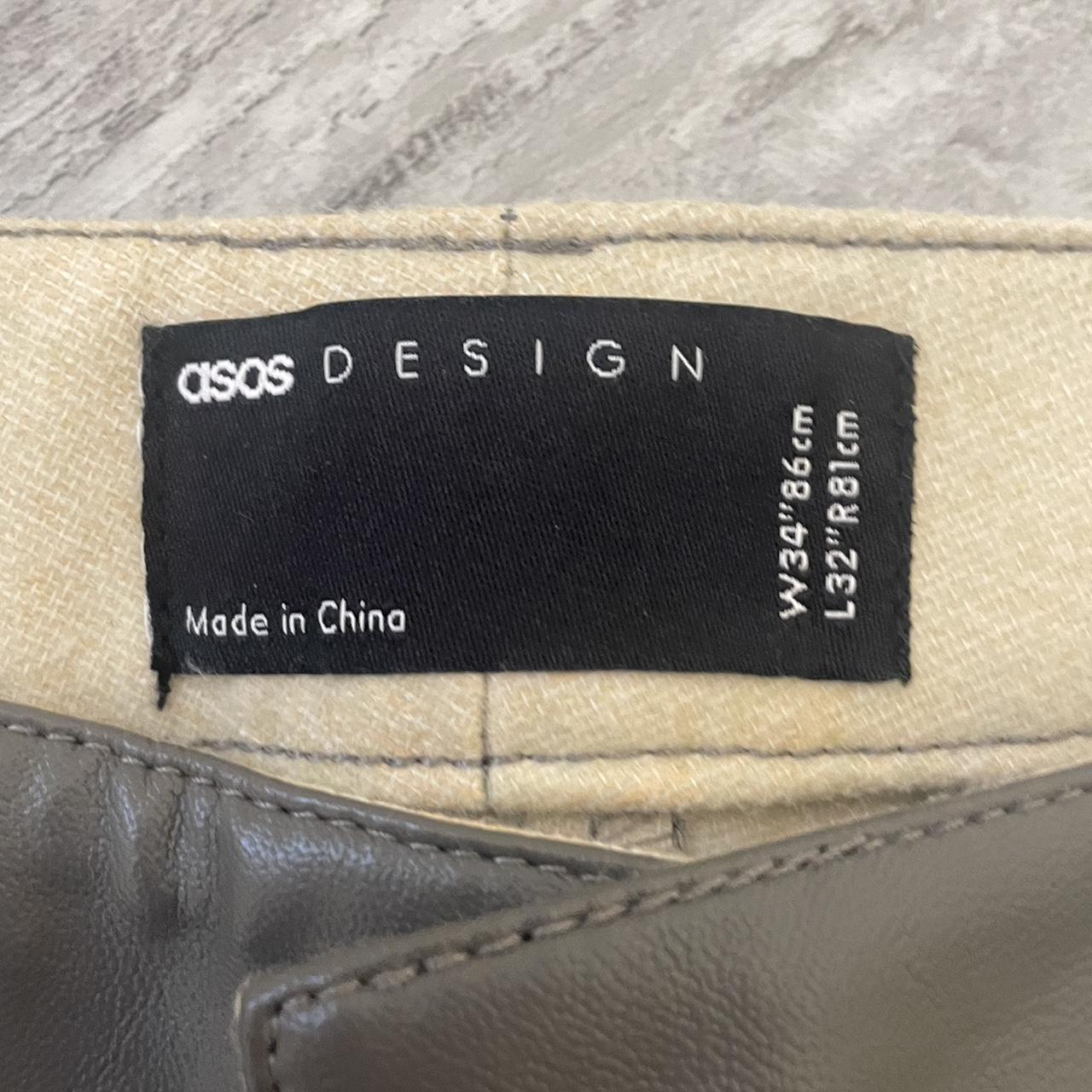 asos design leather pants - Depop
