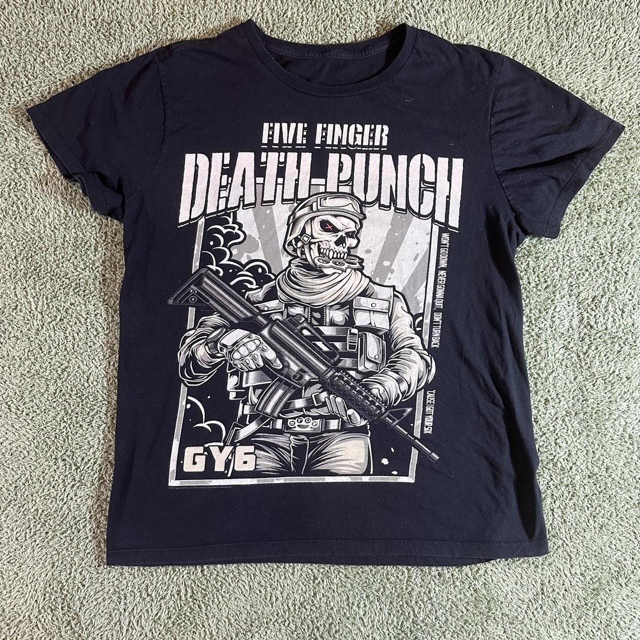 Five Finger Death Punch Tee 2010s FFDP tee. Good... - Depop