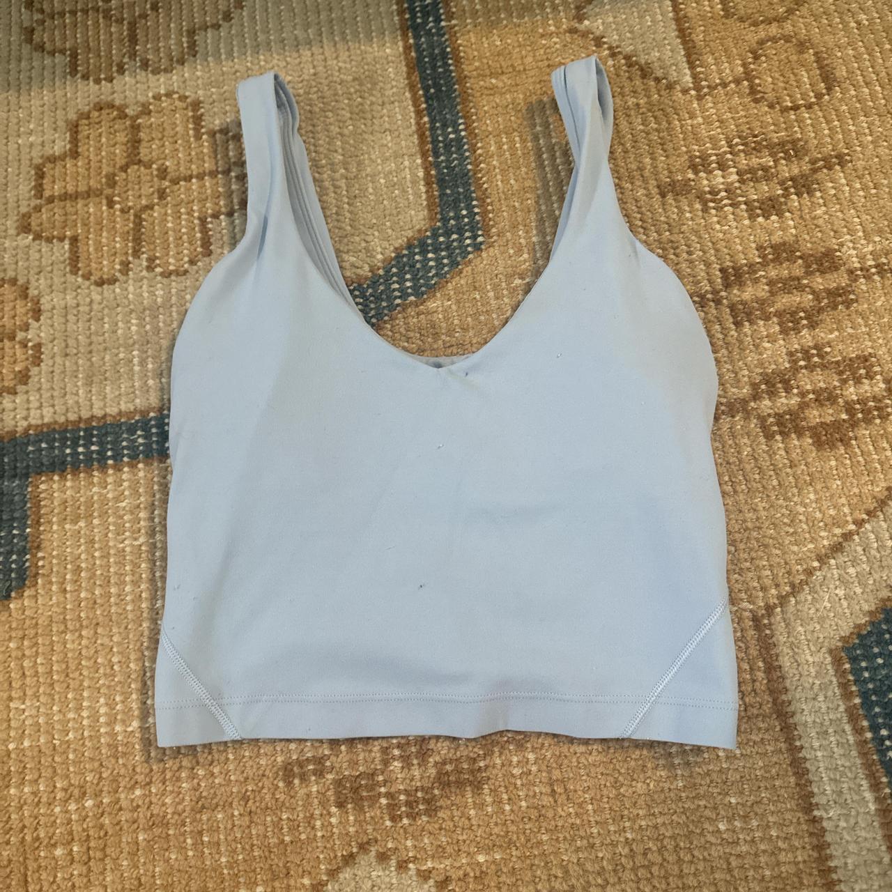Blue lululemon align tank-no tag but size 2 - Depop