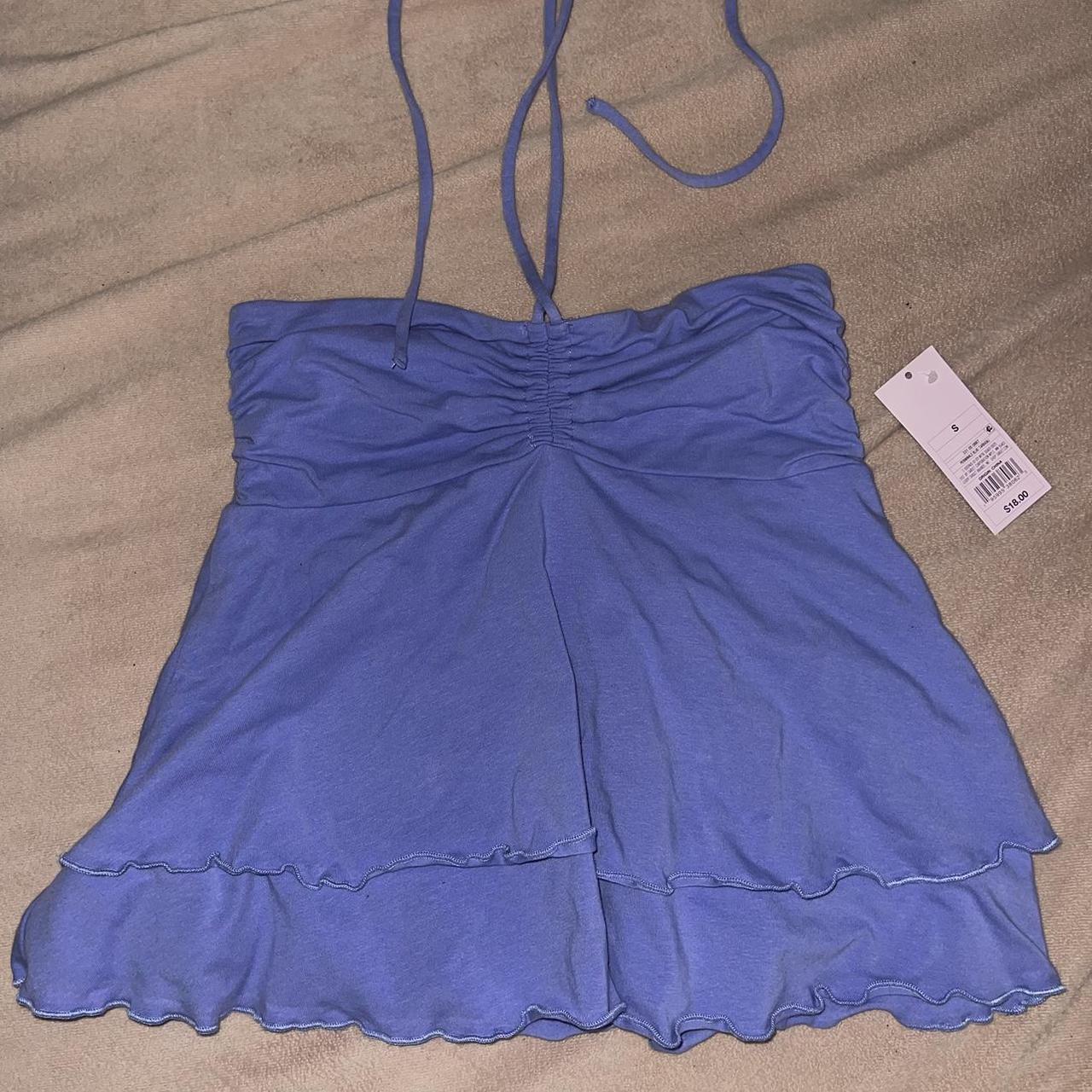 Wild Fable halter top size Small color- periwinkle... - Depop