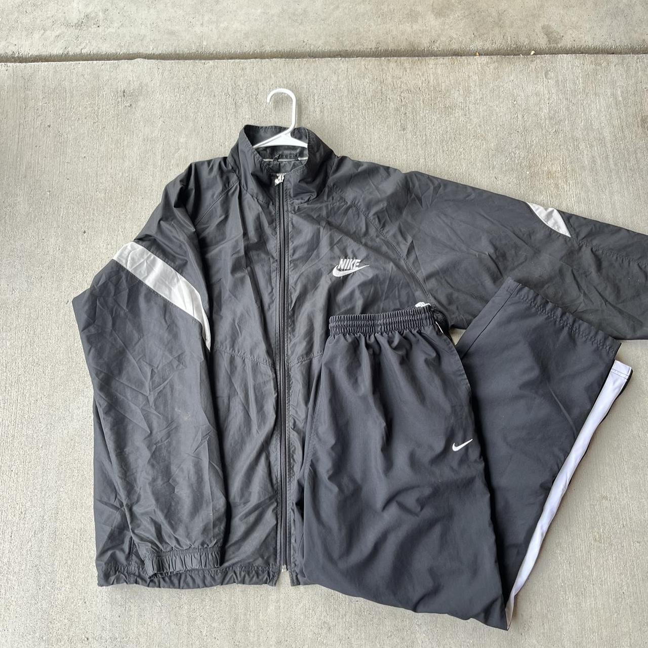 Track suit set Nike windbreaker is a Size 2XL same... - Depop