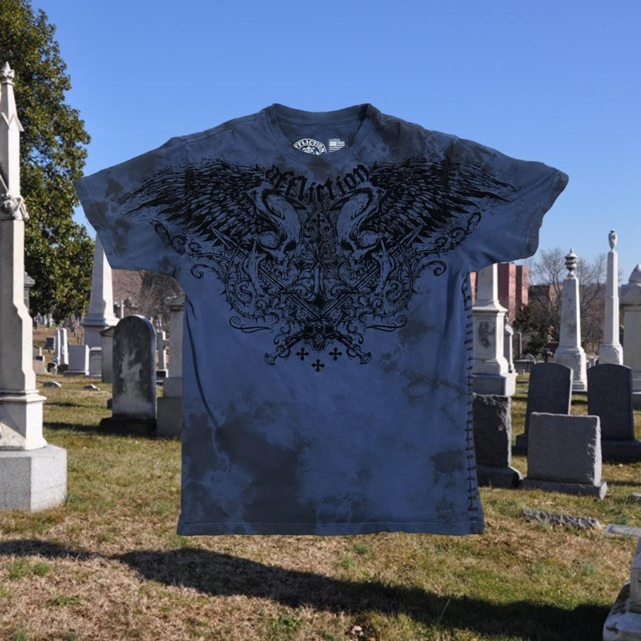 🇺🇸 Original early 2000s affliction print 🇺🇸 Firm on... - Depop