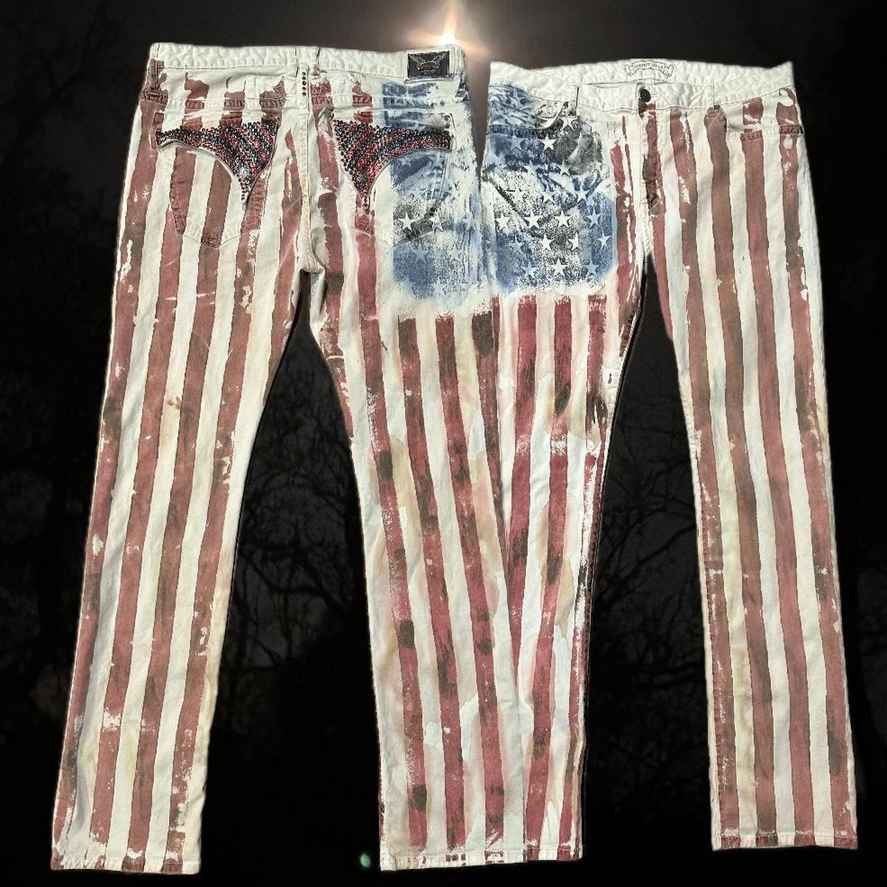 🇺🇸⭐️ CRAZY ICED OUT AMERICA FLAG ROBINS ⭐️🇺🇸 💎😵‍💫 GOT THAT... - Depop