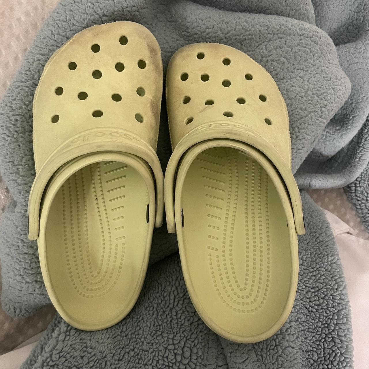 Lime green crocs size 5 in men’s 7 in women’s - Depop