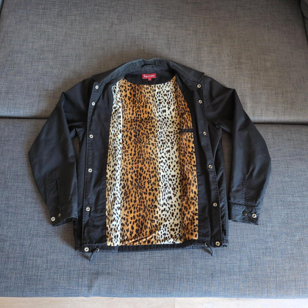 Supreme Leopard Lined Coaches Jacket Very rare... - Depop