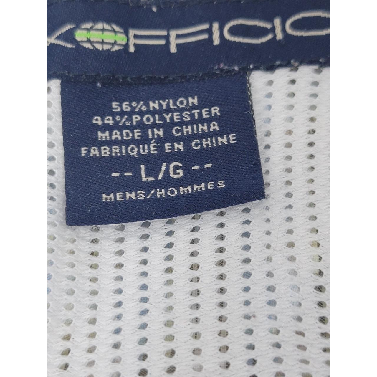 ExOfficio Men's White and Blue Shirt | Depop