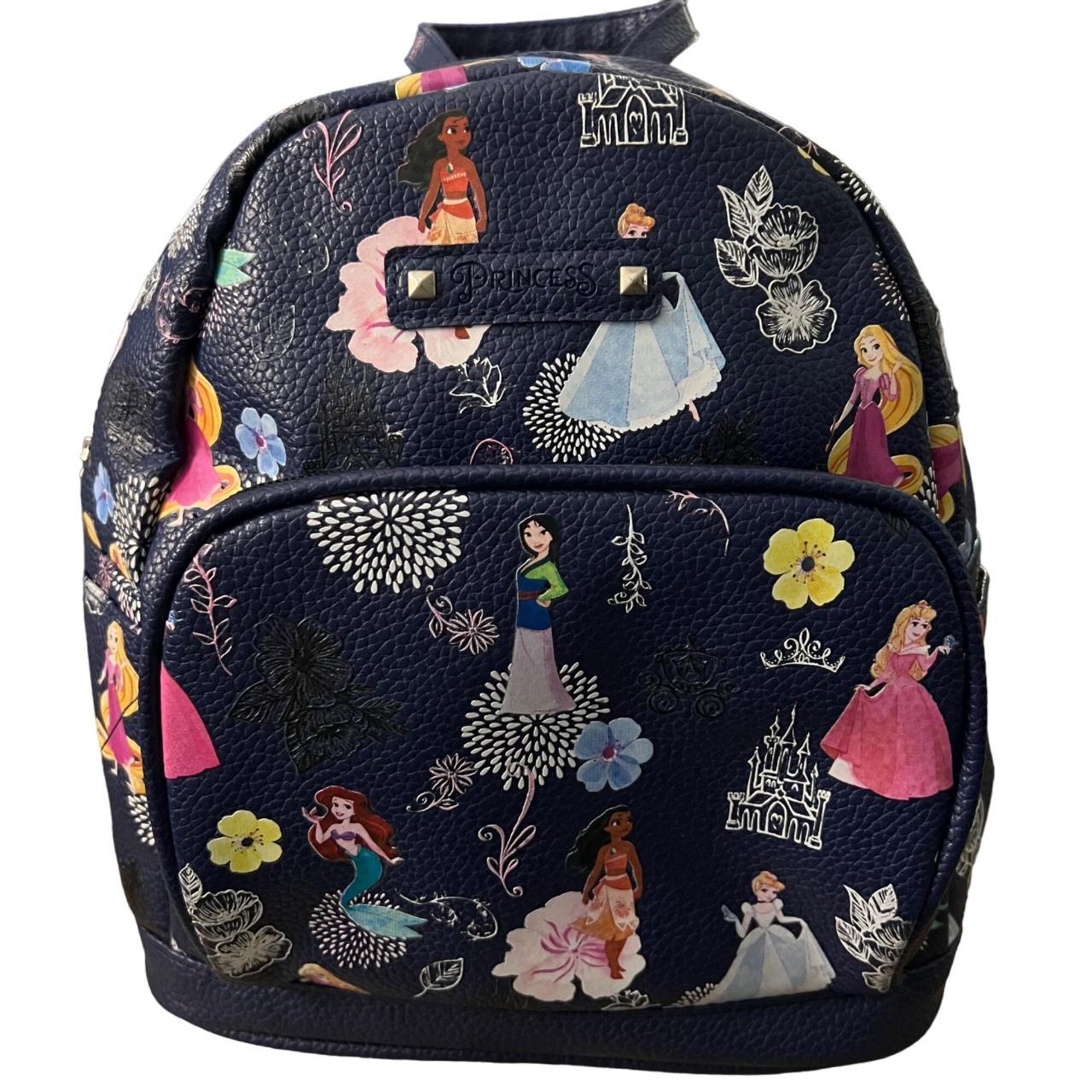 Disney Princesses Mini Faux Leather Backpack in... - Depop